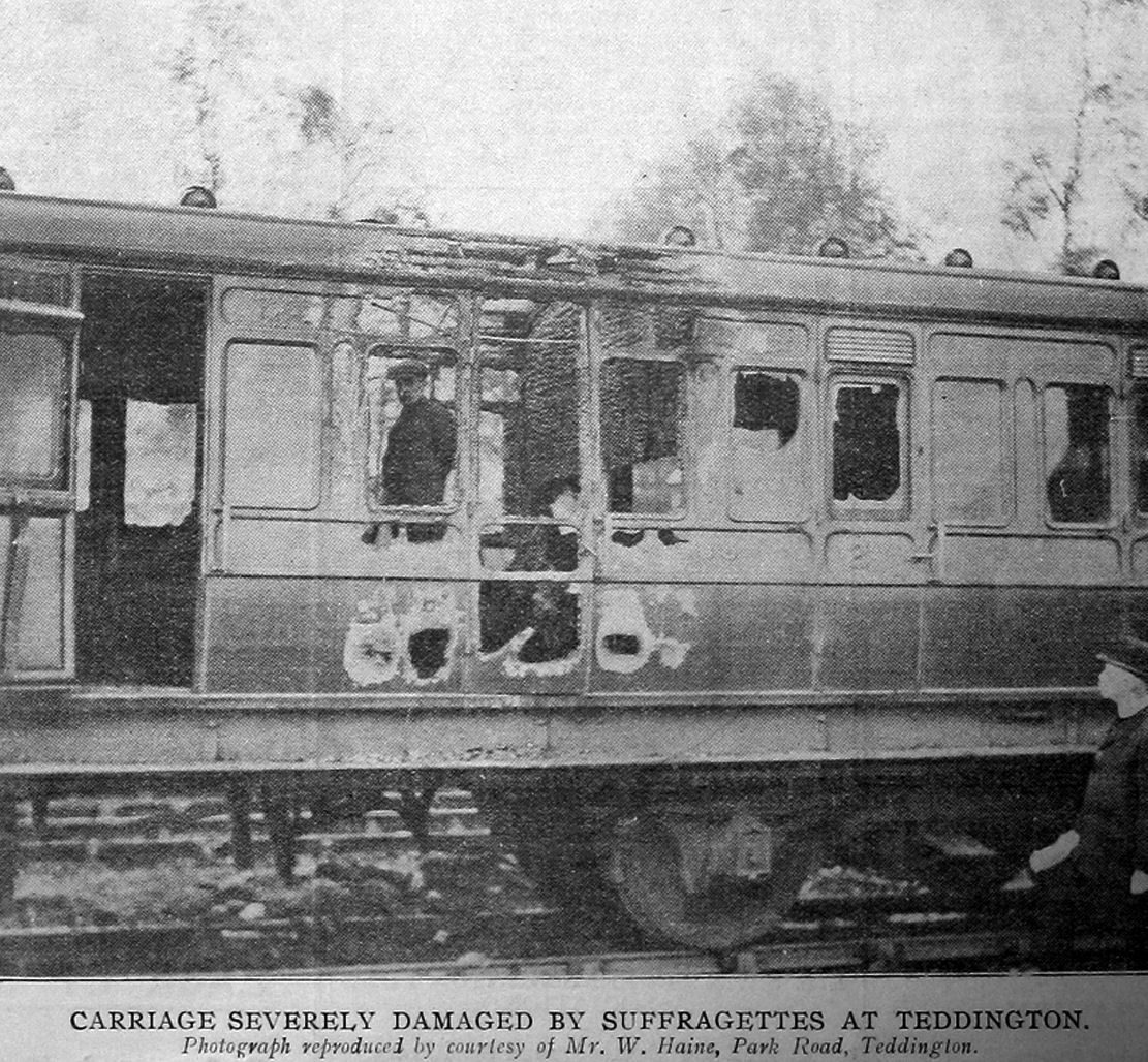 Turnip Rail's Waiting Room: Suffragette Attack on a Railway Carriage ...