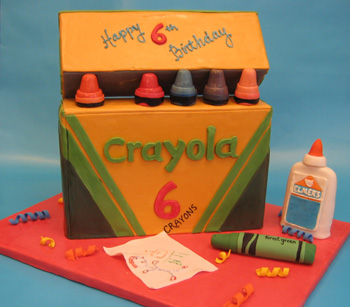 Birthday and Party Cakes: Box of Crayons Birthday Cake