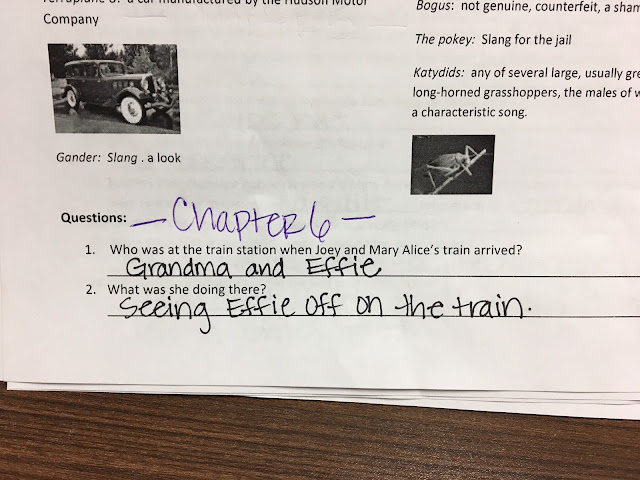 Reading with Mrs. Klumper: A Long Way from Chicago Chapters 5-8