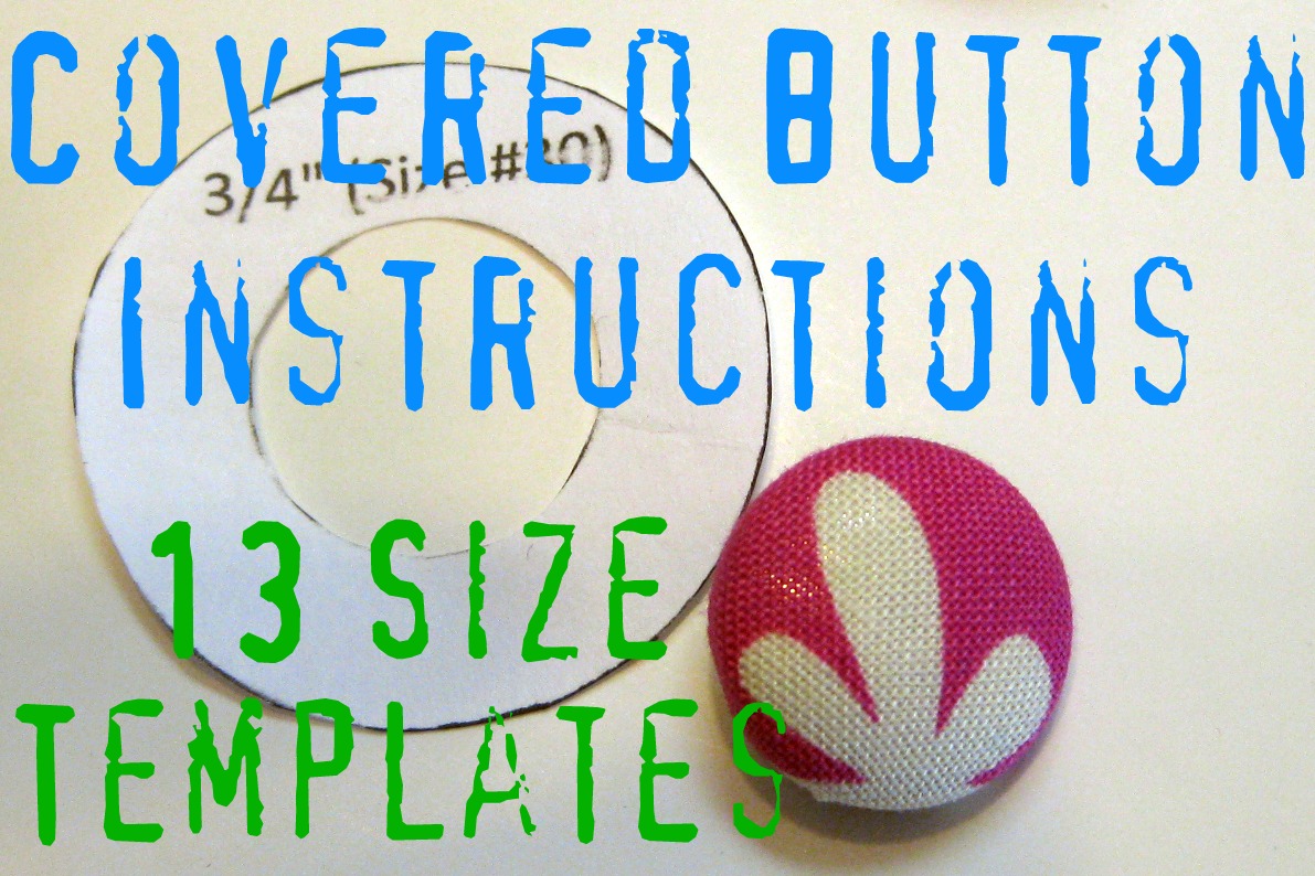 the Jocole blog: Fabric Covered Button Instructions and Tempates