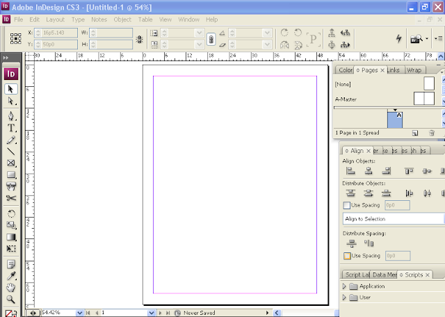 Area Kerja Adobe InDesign - Konsep Desain Grafis