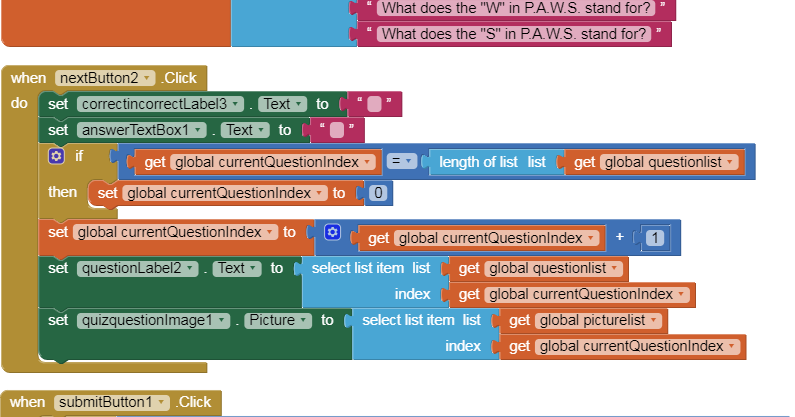 AI2 Inventor Forum News: making a quiz app with app inventor 2
