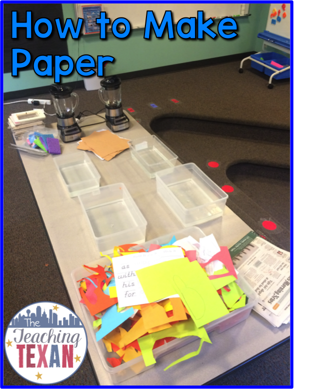 Monday Motivation: Making Recycled Paper - The Teaching Texan