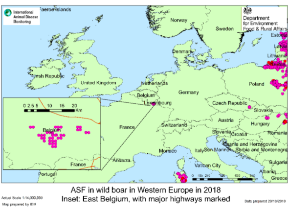 Avian Flu Diary: UK DEFRA: African Swine Fever Sitreps In China & Belgium