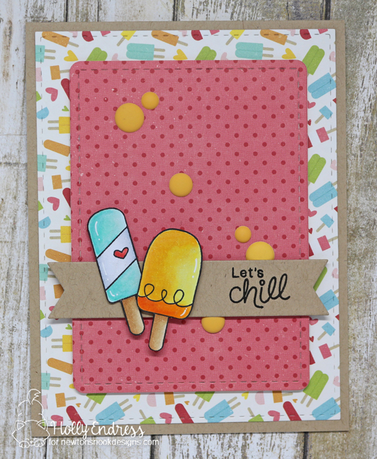 Newton's Nook Designs: Let's Chill Card by Holly Endress