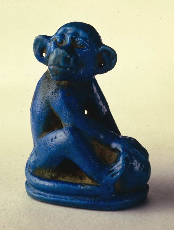 Amun-Ra Egyptology Blog: Museum Pieces - Figure of Monkey Seated on ...