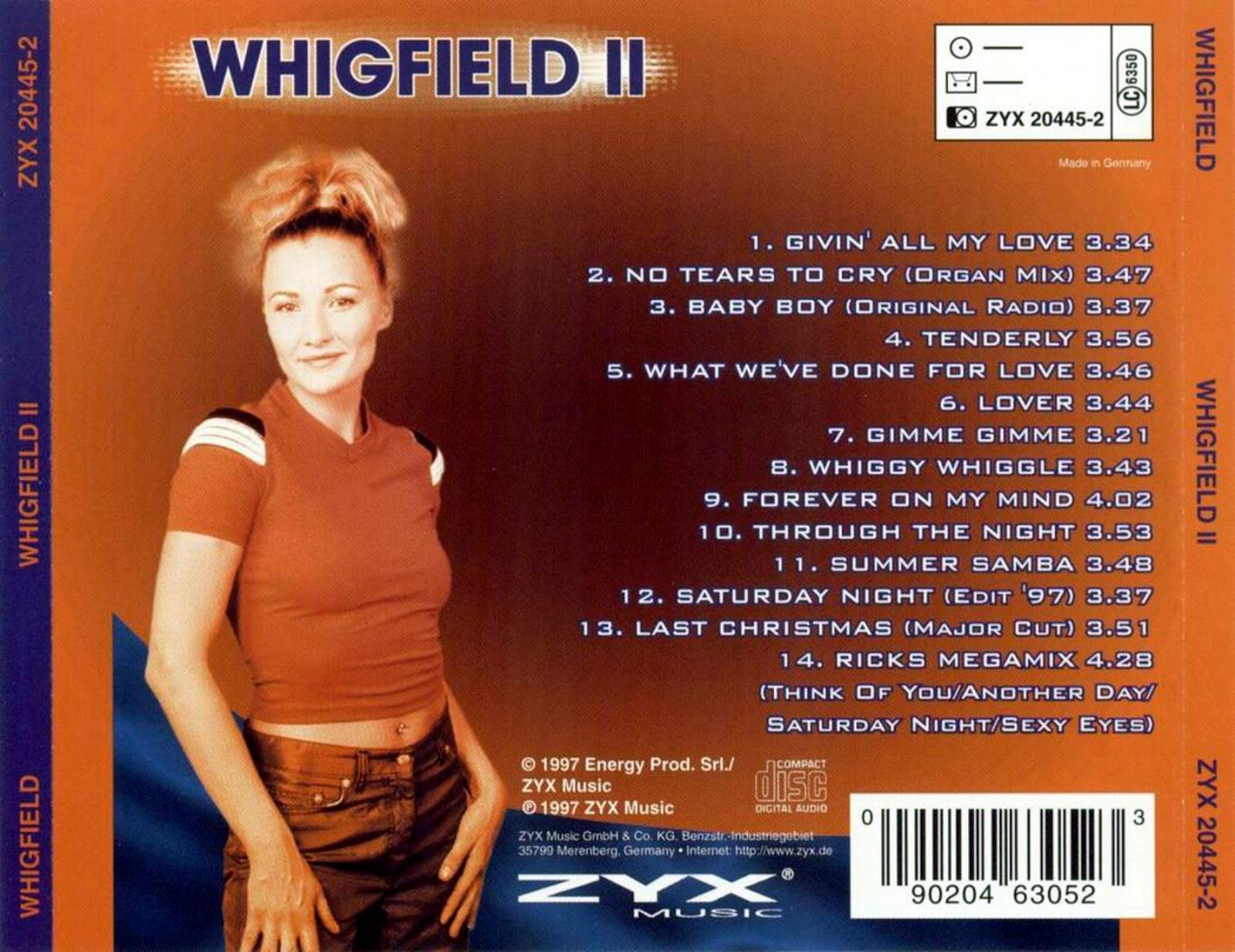 Dance-Forever: Whigfield - Whigfield II (1997)