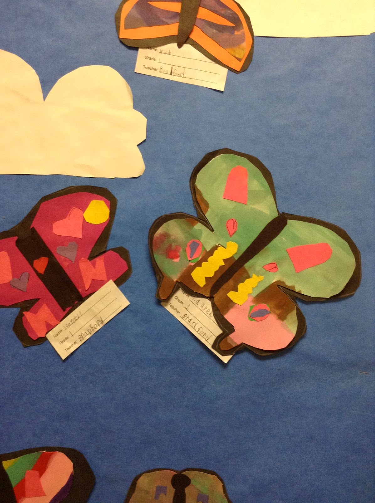 Bailey Elementary Art: 1st Grade- Symmetrical Butterflies