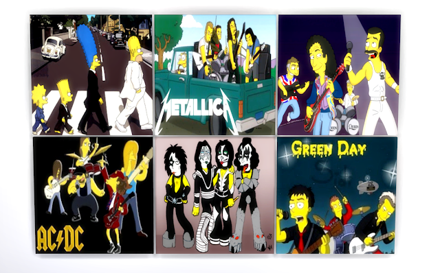 Art Wall_The Simpsons Rock Band Collection - Lily Sims