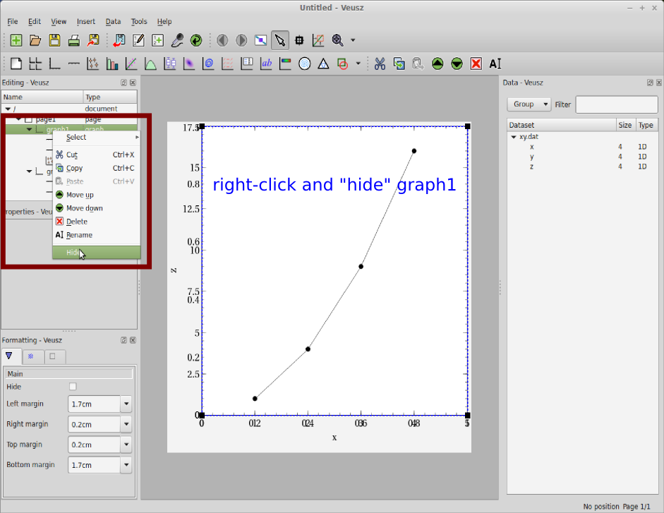 Veusz stacking plots tutorial - saczik