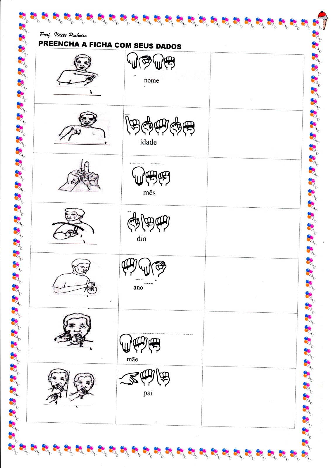 Texto Em Libras Para Imprimir - NAZAEDU