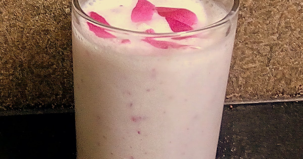 Fresh Rose petal milkshake