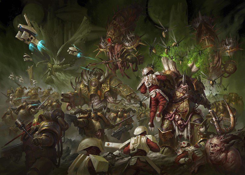 Pre Heresy Death Guard Art