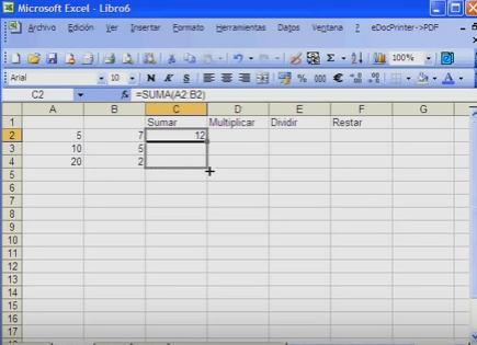 CLICK....Tecnología en el Aula: EXCEL SIGNOS, OPERACIONES Y MATEMATICAS
