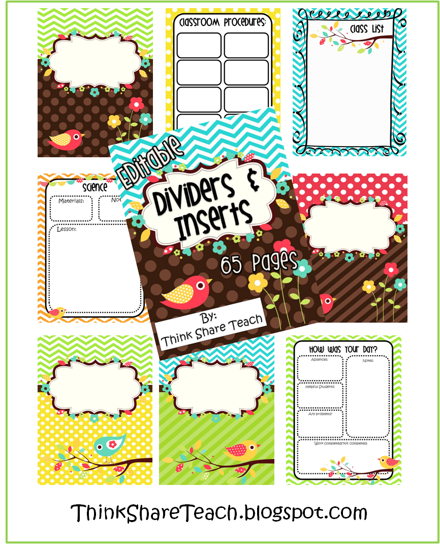 Think * Share * Teach: Monday Made It: Teacher Binder