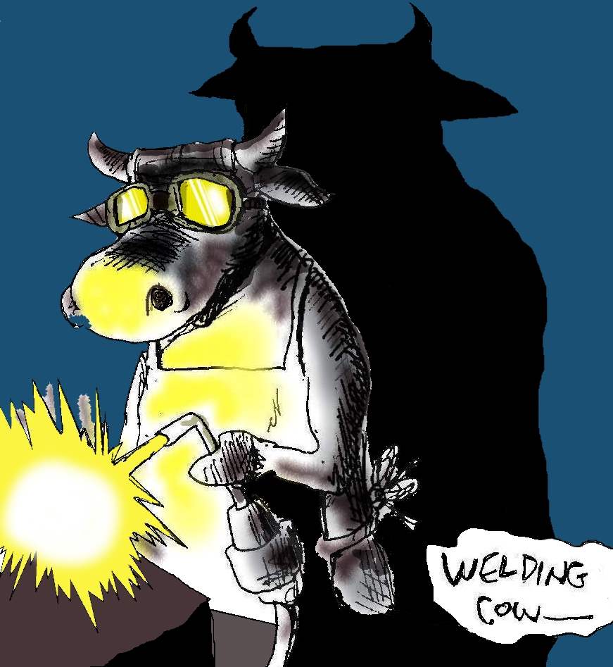 VLAM-INK: OXY ACETYLINE BOVINE (AKA WELDING COW)