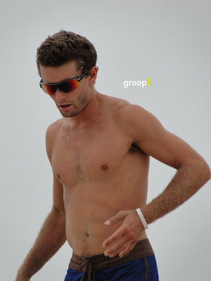 Andy McGuire Shirtless at Hermosa Beach Open in 2011 - Shirtless Men at groopii