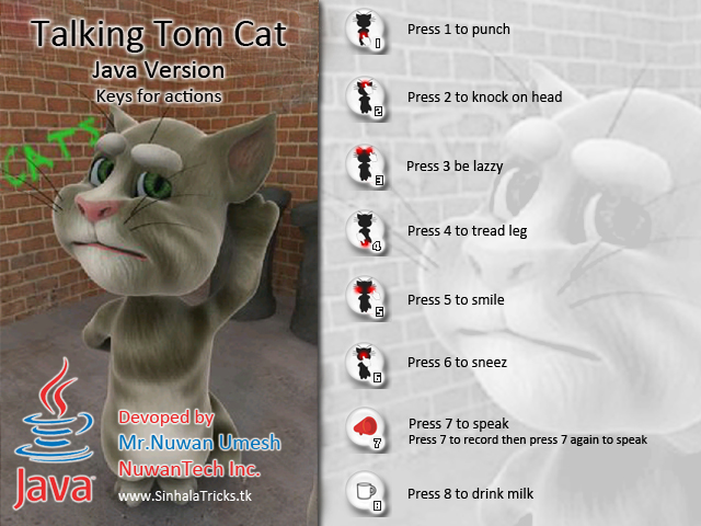 Talking TomCat - Java 99% Working