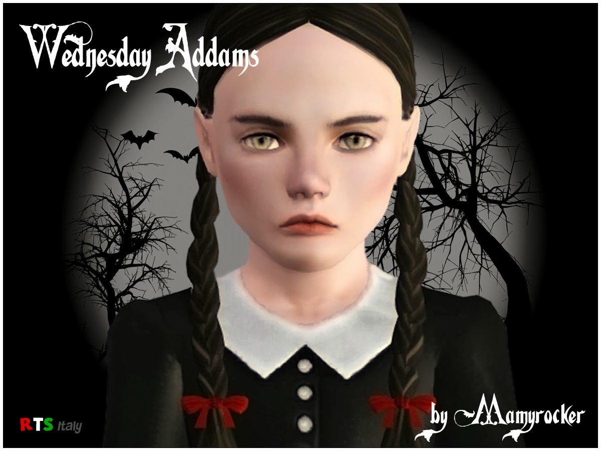 Rock The Sims Italy \m/: WEDNESDAY ADDAMS - Happy rockin' Halloween!!!