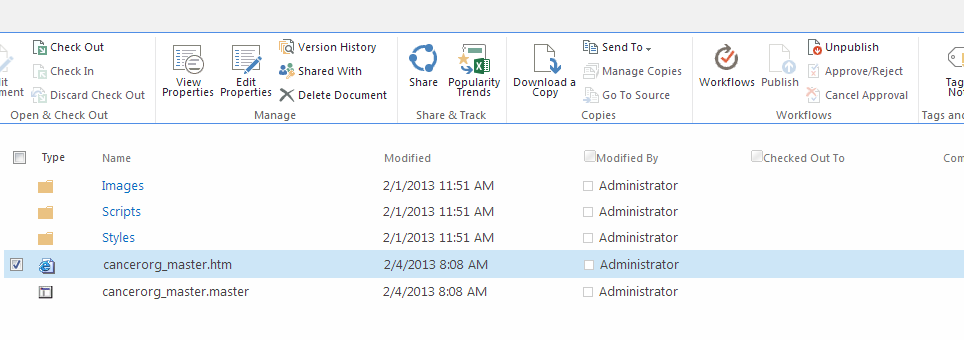 SharePoint 2013: Deploying a new master page