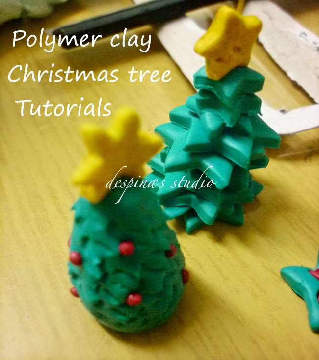Polymer clay Christmas tree tutorials / Χριστουγεννιάτικα δέντρα από ...