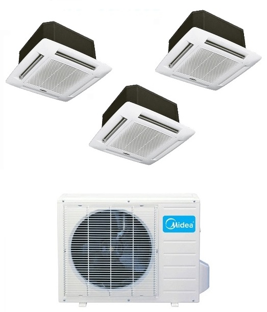 The Best Mini Split Midea 21 Seer 3x12000 Btu 3 Zone Cassette Mini