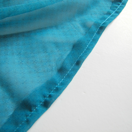 The Haby Goddess: Tutorial: How to hem Chiffon and other sheer fabrics.