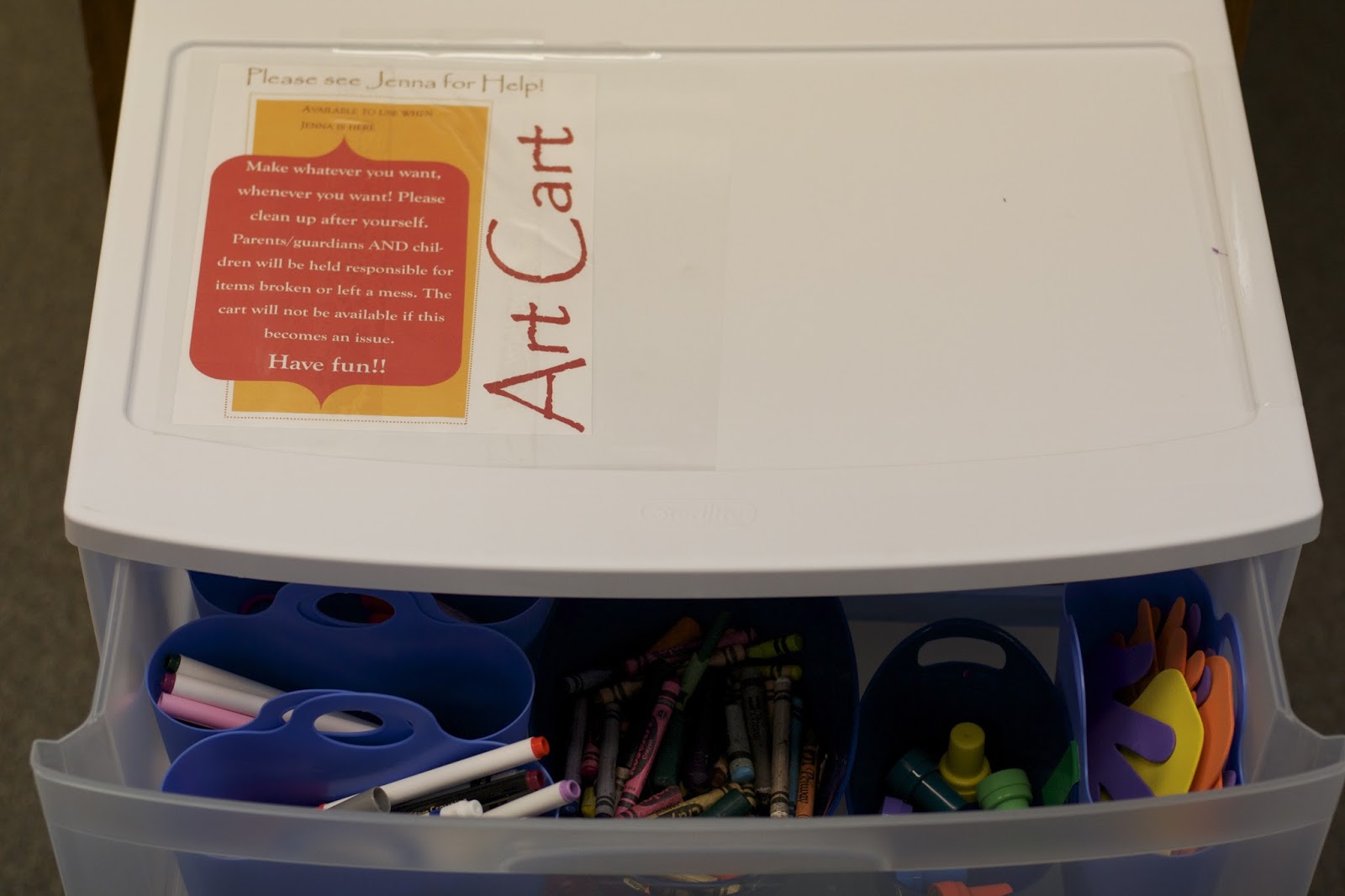 Fall Creek Public Library: Stories to Tell: The Art Cart