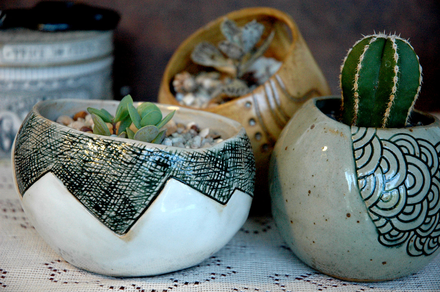 Clay Pinch Pots Designs
