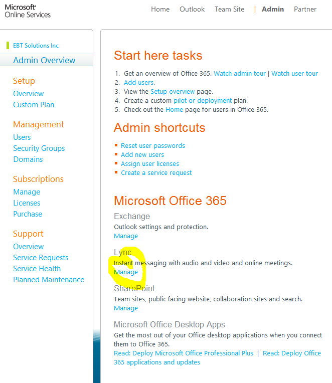 TechmoTim's Blog: Setting Up Office 365’s Lync for Federation and IM ...