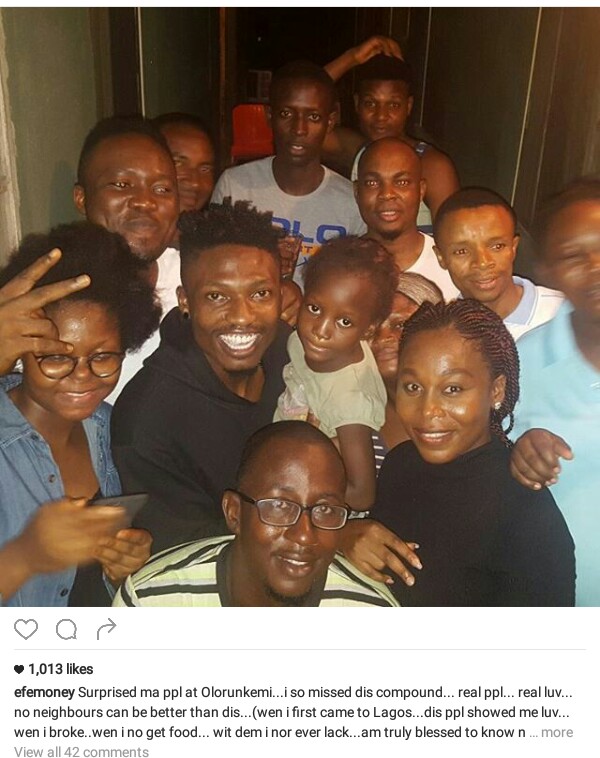 Efe visits his people