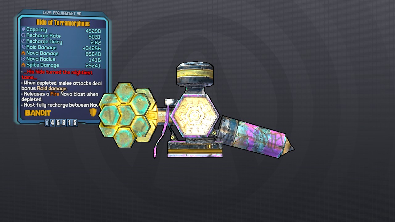 Borderlands 2 Legendary Shields