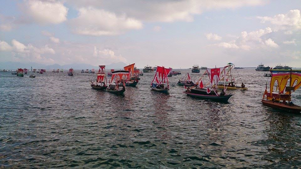 Gambar PErahu Lepa Sepanjang Regatta LEpa 2014 Semporna