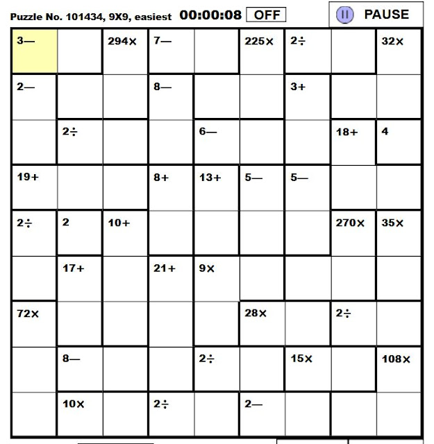 Webster's KenKen Puzzle Logic Revealed: March 2018