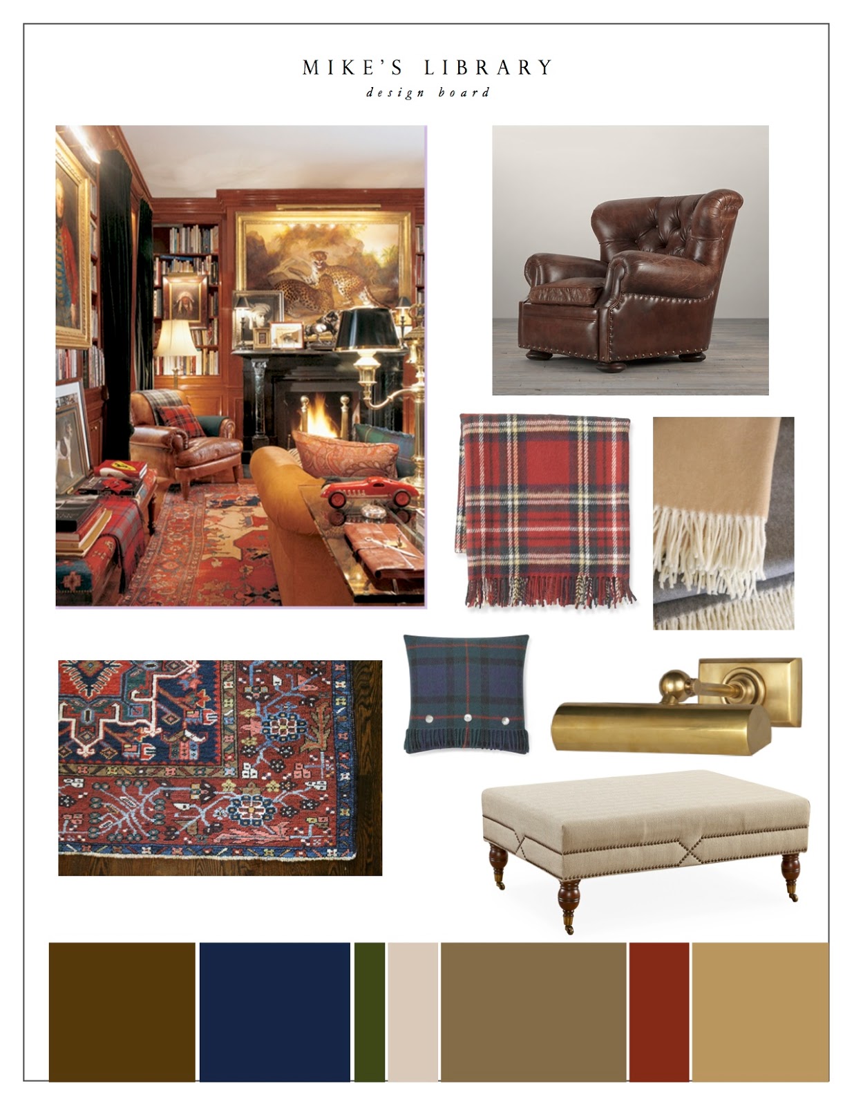 Mike’s Library Design Board & Inspiration – Jenny Steffens Hobick