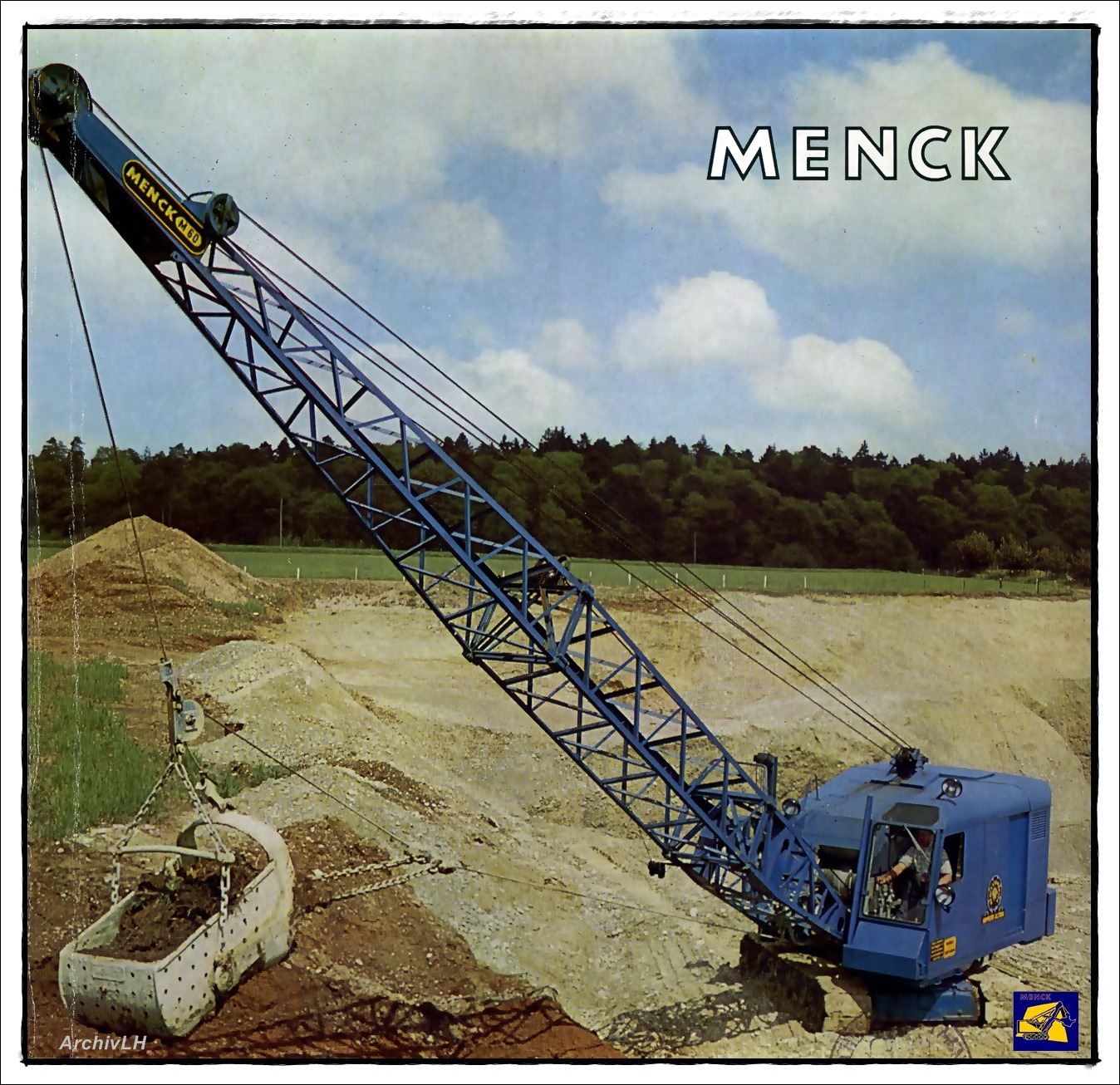 Bagger Galerie Construction Machines: MENCK M60 Seilbagger mit Schürfkübel