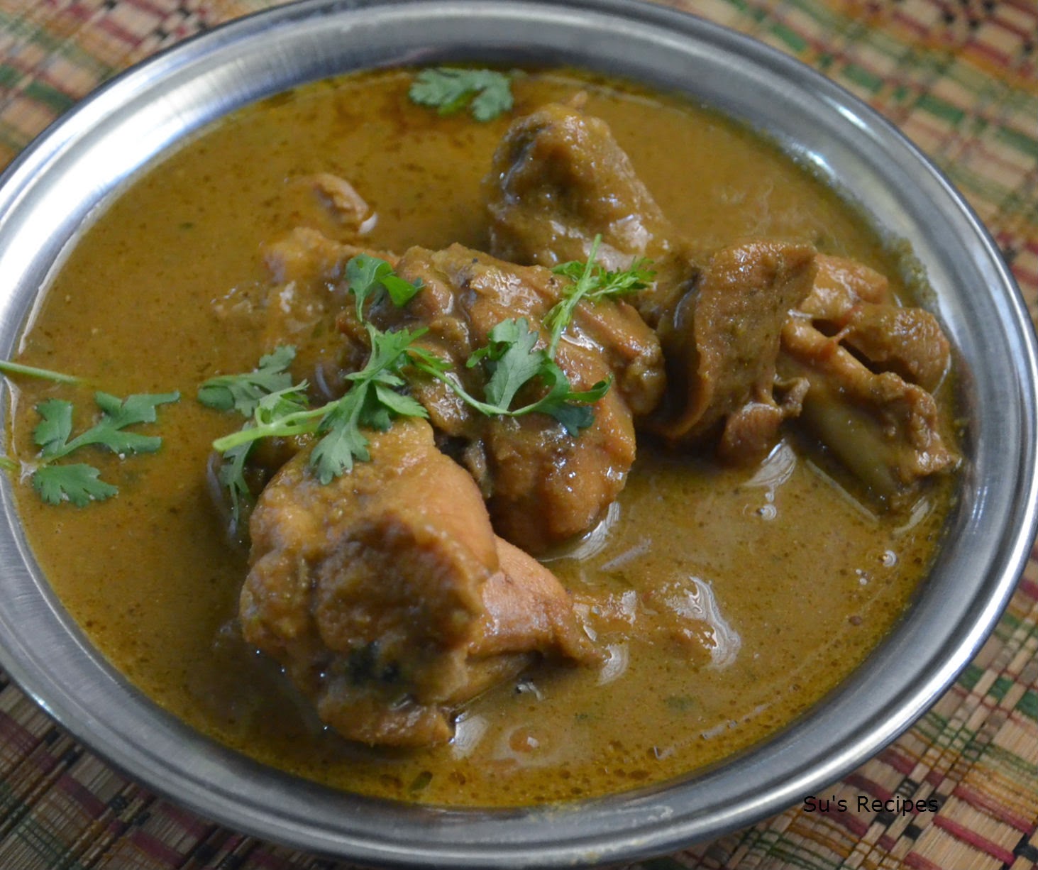 Su's Recipes: kodi Kura - a simple Chicken Curry