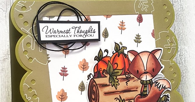 Little Card Maker: Fall Fox Thoughts Card
