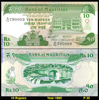 PAPER MONEY AND POLYMER NOTE: MAURITIUS