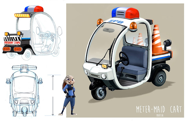 Jim Martin Concept Art: Hopp's Police Meter Cart