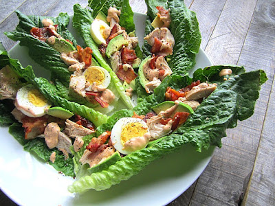 Turkey Cobb Salad Lettuce Wraps