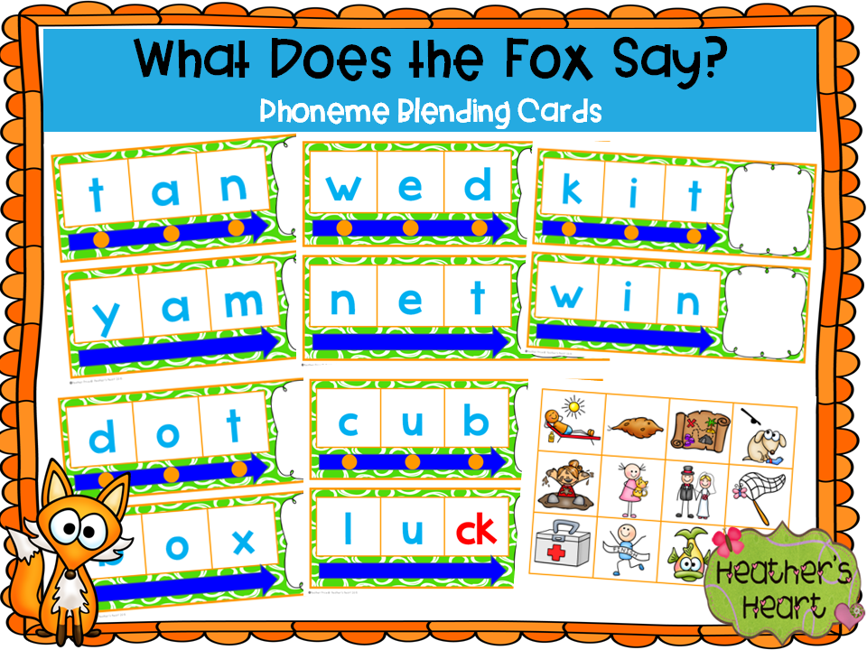 Heather's Heart: What Does the Fox Say? Phoneme Blending Fun
