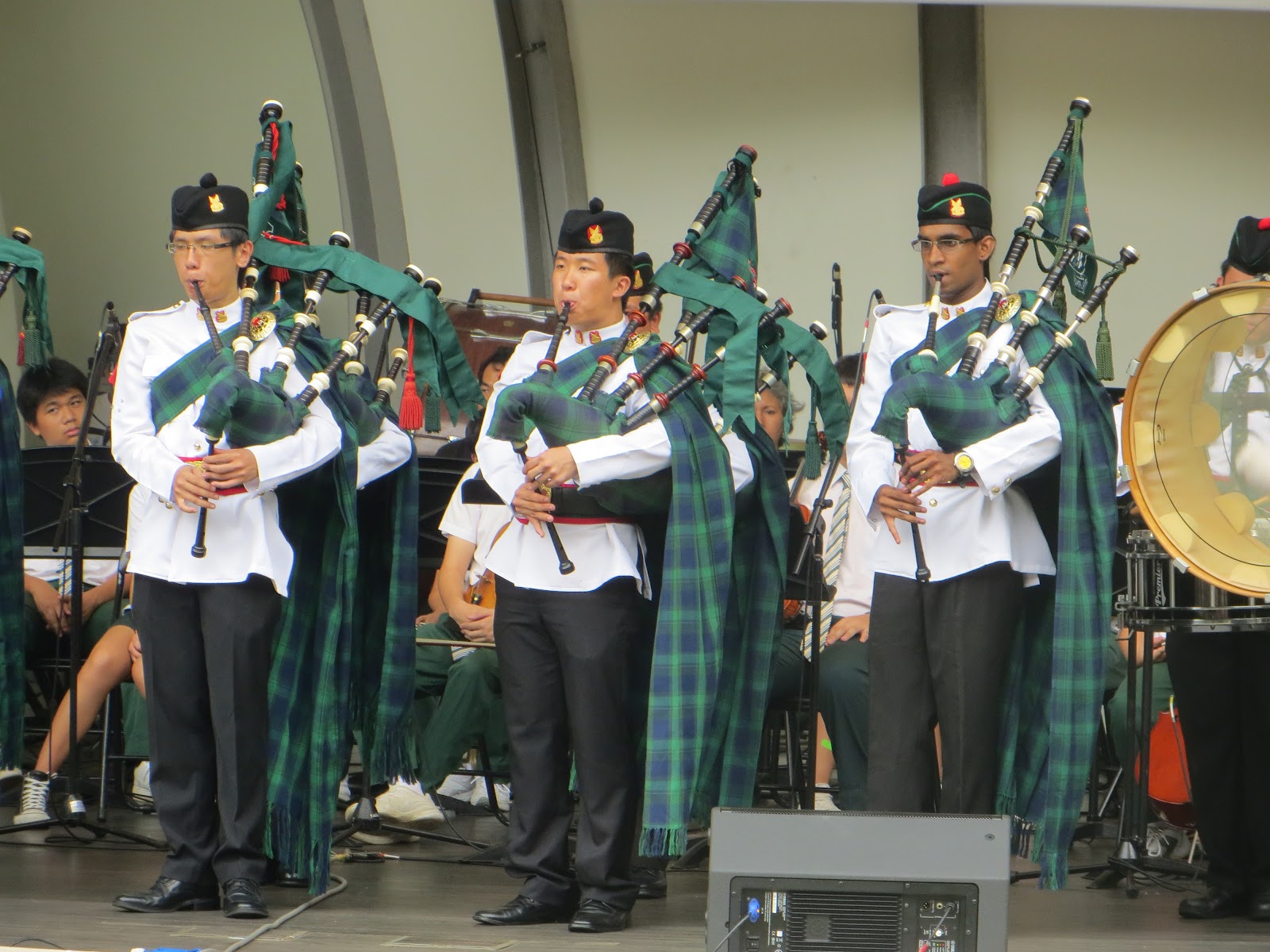 SJI Pipe Band - Singapore: SJI Concert in the Park @ Botanic Gardens