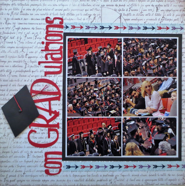 Random Memories: College Graduation - two page scrapbook layouts