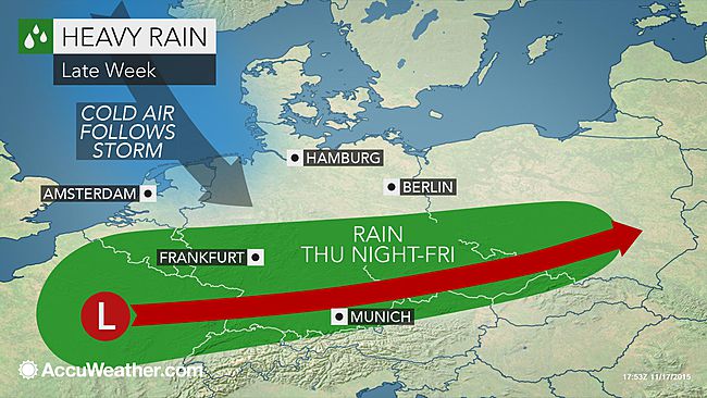 Germany: Howling Winds and Rain to Precede Arrival of Coldest Air Since ...