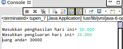 Indahnya berbagi ^_^: Program Java Menghitung Penghasilan