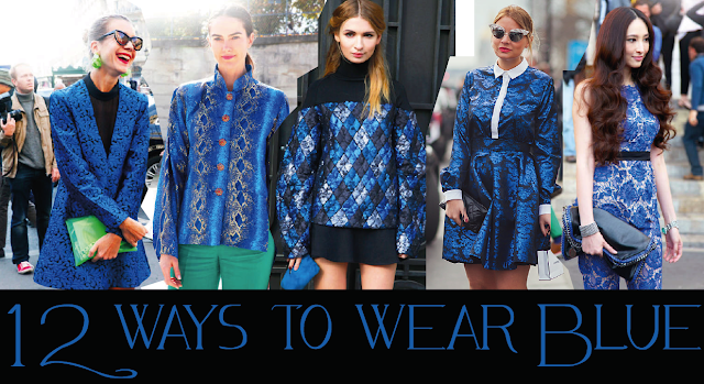 The Black Blog of Style by Gaia Audrey Torchia: 12 ways to wear BLUE ...