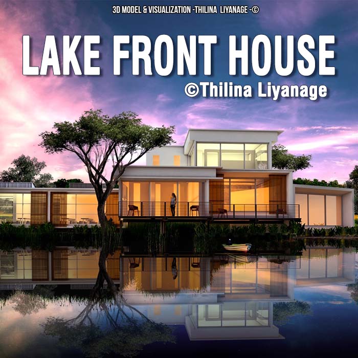 awesome free 3d model LAKE FRONT HOUSE & VISOPT