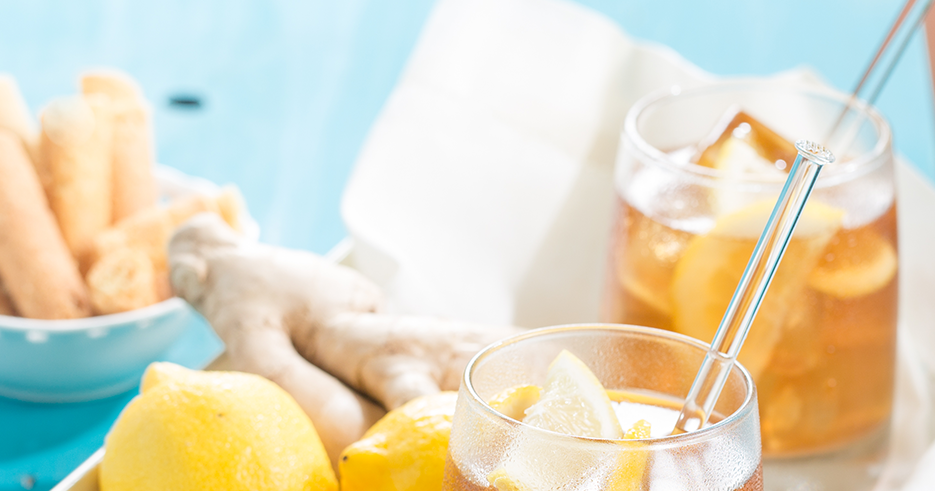 Bangkitkan Mood dengan Es Teh Lemon Jahe - Aneka Masakan Nusantara