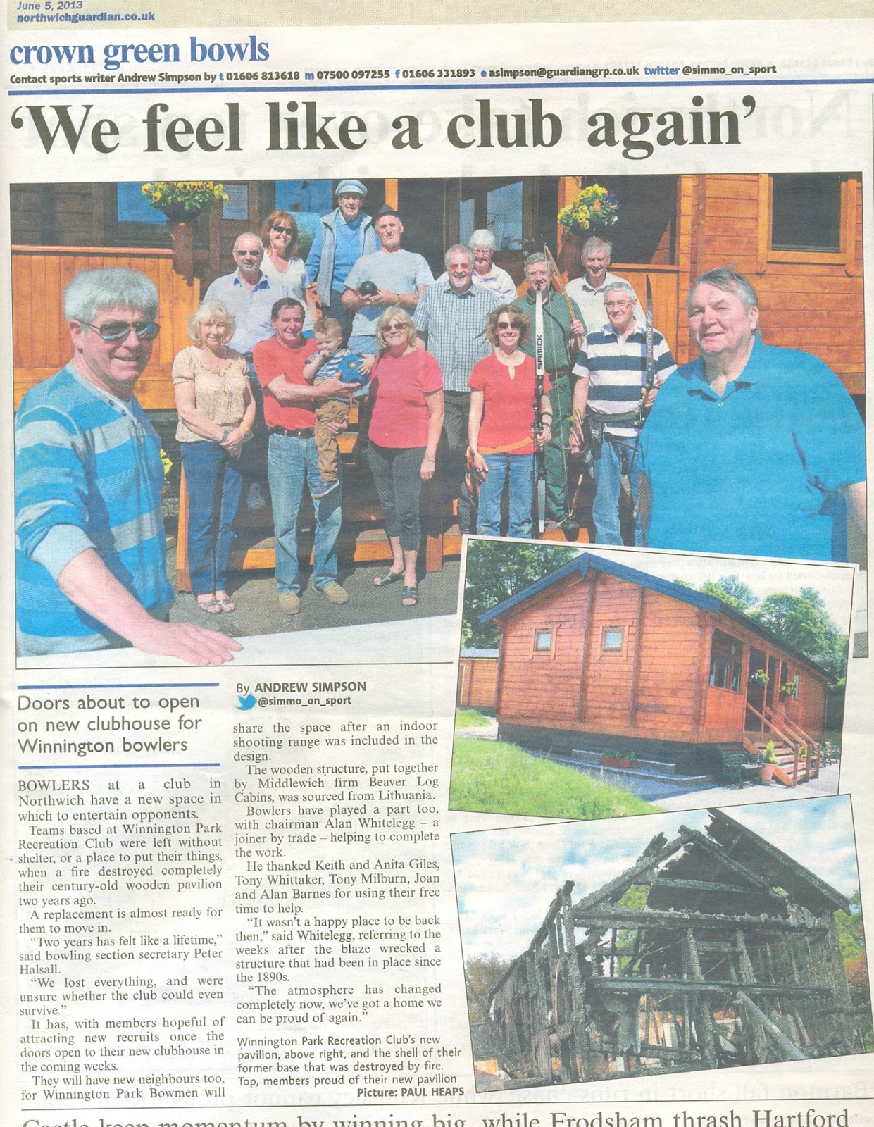 Winnington Park Recreation Club: WPRC News